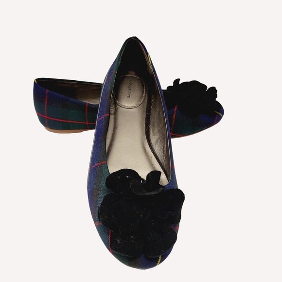 Lands' End | Shoes | Lands End Womens Sz 65 Ballet Flats Blue Green ...